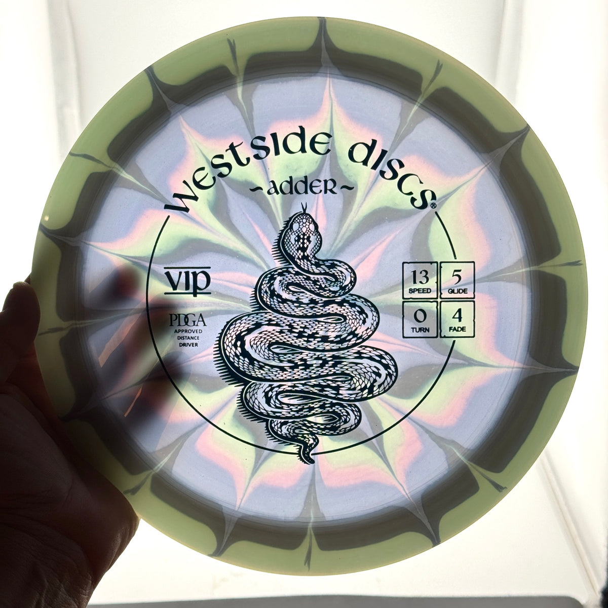 Westside Discs VIP Adder, 176g – Dr. Kristy Disc Dyes